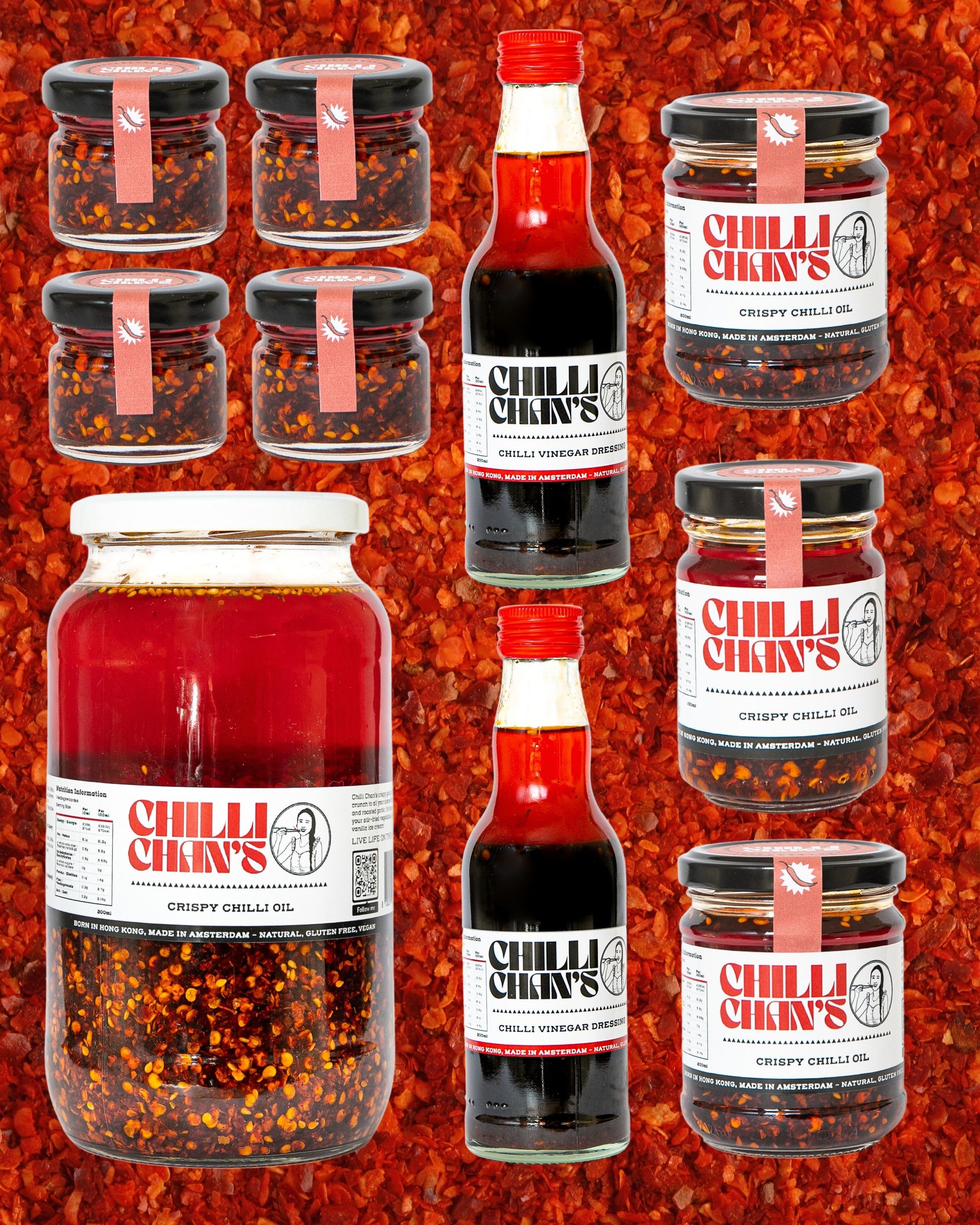 Chilli Chan's Homemade Crispy Chilli Oil -Natural, gluten-free & vegan ...